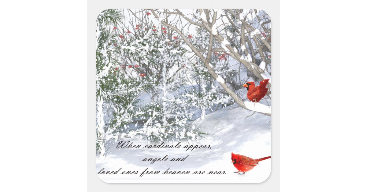 Cardinal from heaven Stickers | Zazzle