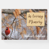 Cardinal In Loving Memory Guest Book | Zazzle