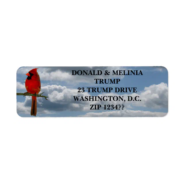 CARDINAL LABEL | Zazzle
