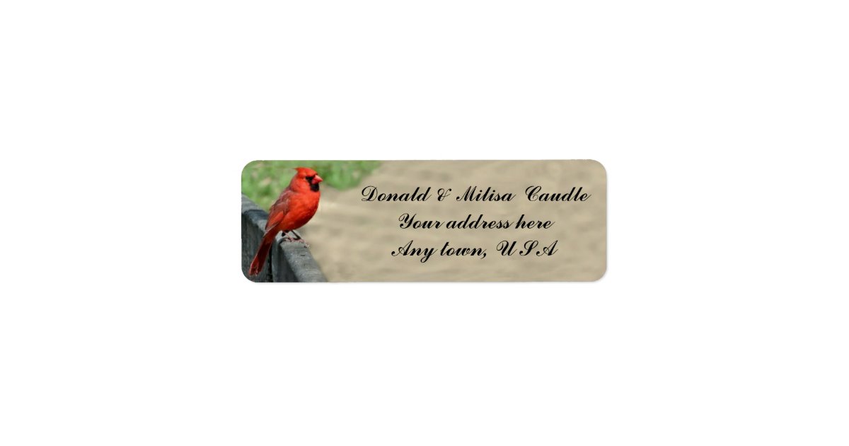 CARDINAL LABEL | Zazzle