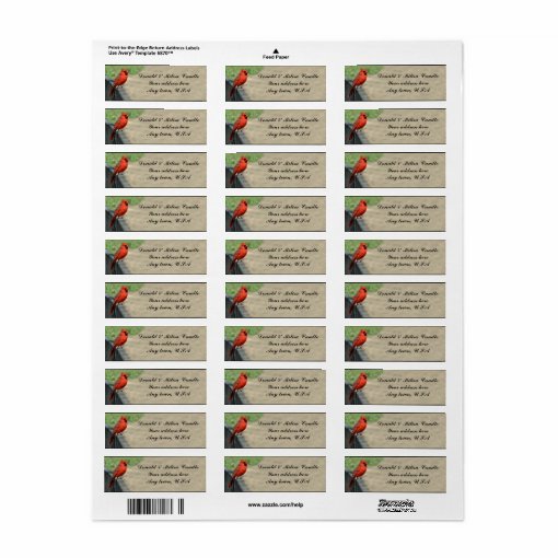 CARDINAL LABEL | Zazzle