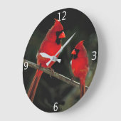 CARDINAL LARGE CLOCK | Zazzle