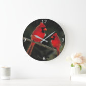 CARDINAL LARGE CLOCK | Zazzle