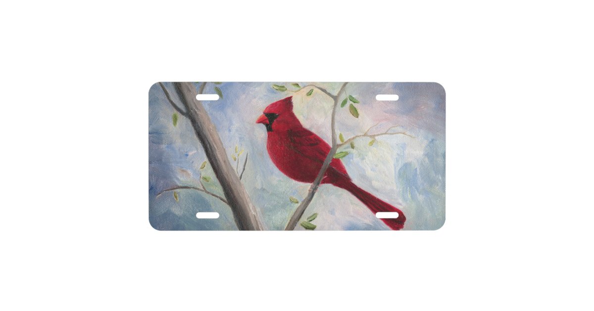 Cardinal License Plate | Zazzle