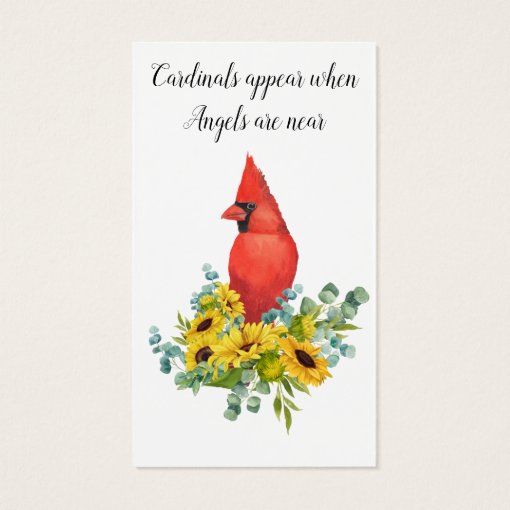 Cardinal Memorial Photo Funeral Prayer Card | Zazzle