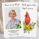 Cardinal Memorial Photo Funeral Prayer Card | Zazzle