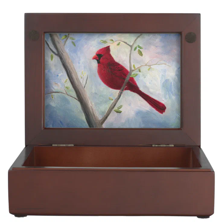 Cardinal Memory Box | Zazzle