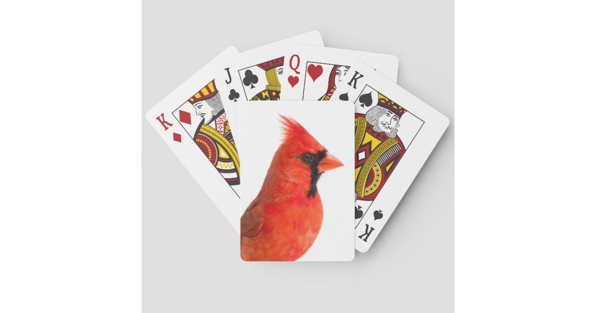 Cardinal Poker Cards | Zazzle