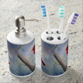 Cardinal Soap Dispenser And Toothbrush Holder | Zazzle