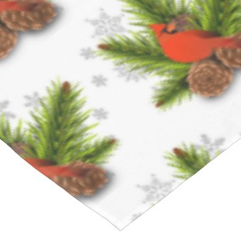Cardinal songbird Christmas Holiday Tablecoth Tablecloth | Zazzle
