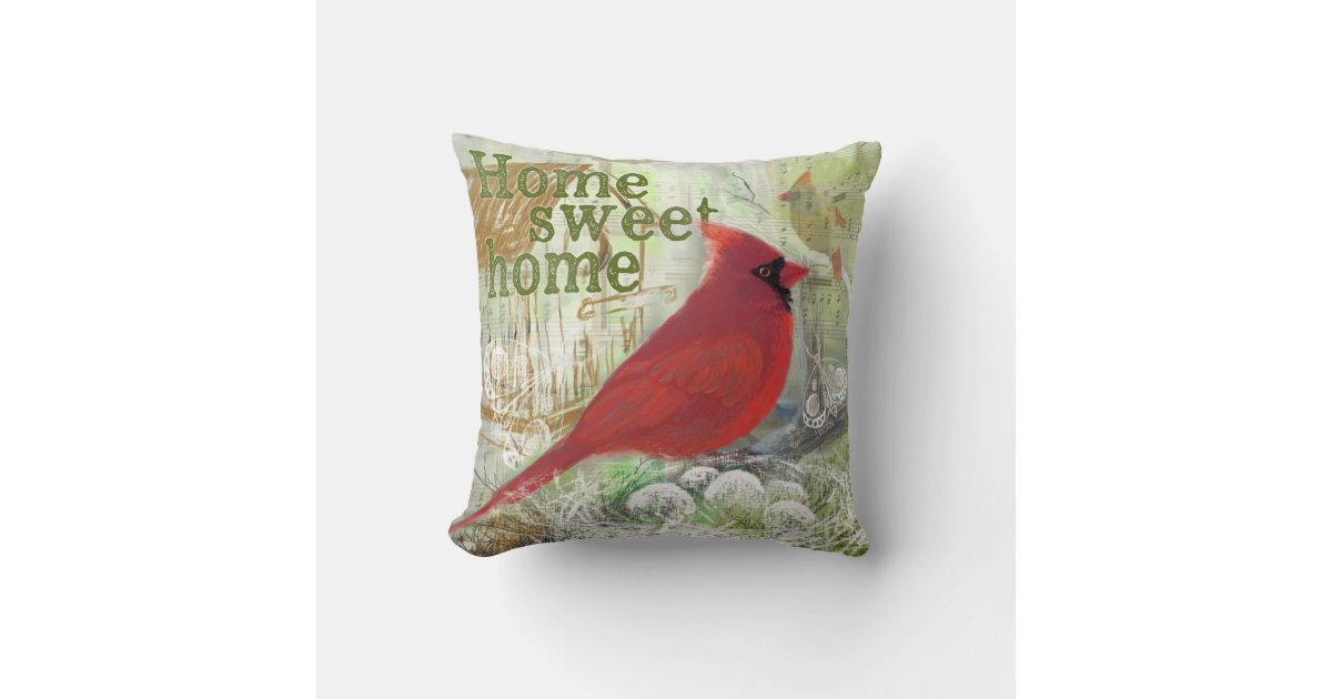 Cardinal throw pillow | Zazzle