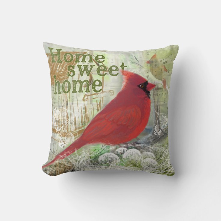 Cardinal throw pillow | Zazzle