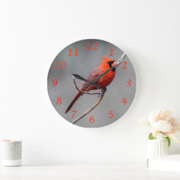 Cardinal Wall Clock | Zazzle