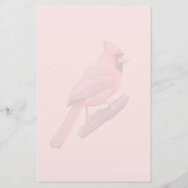 Cardinal Watermark Stationery | Zazzle