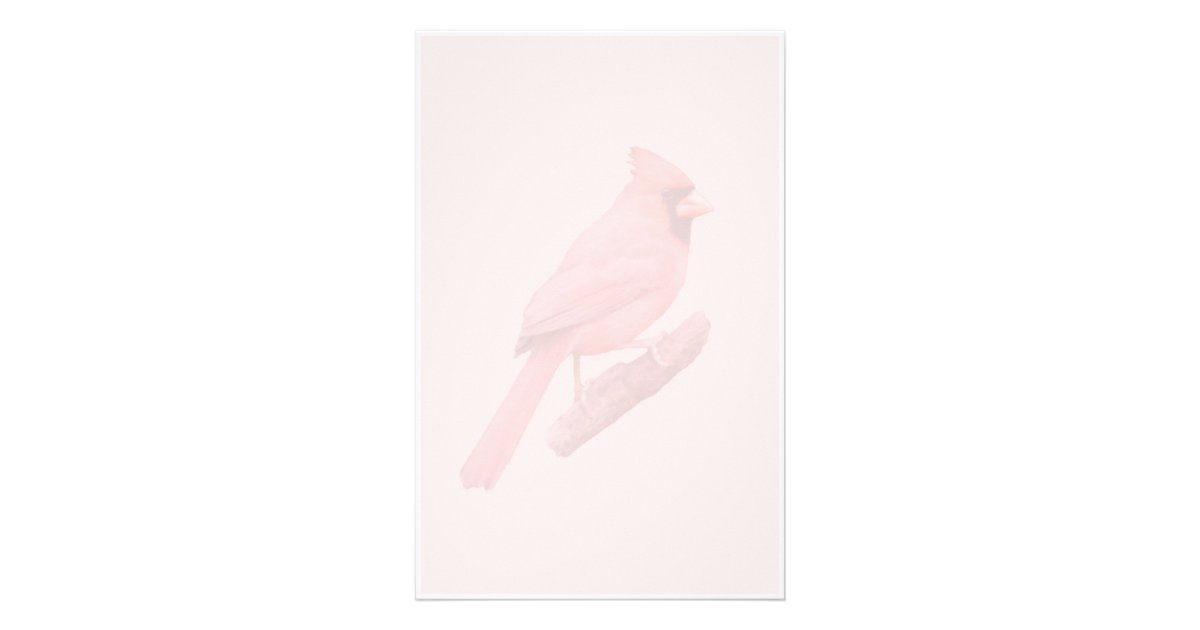 Cardinal Watermark Stationery | Zazzle.com