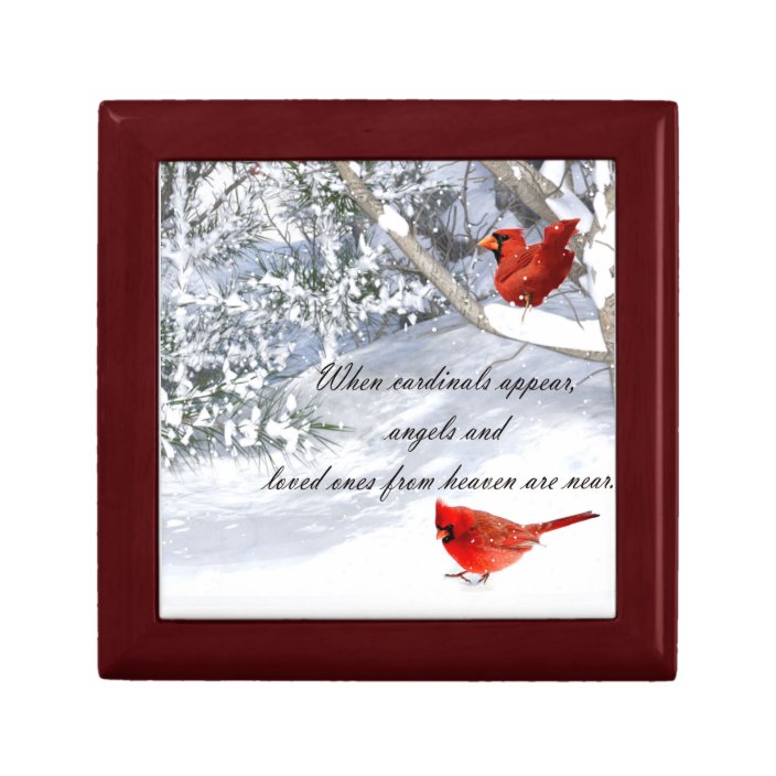 cardinals from heaven gift box | Zazzle.com