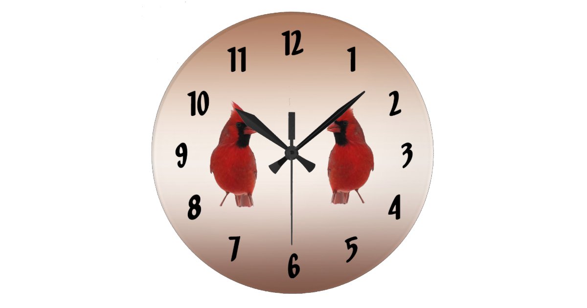 Cardinals Large Clock | Zazzle.com