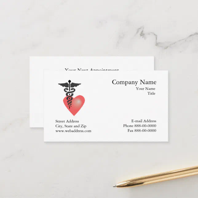 Cardiologist Appointment Business Card | Zazzle
