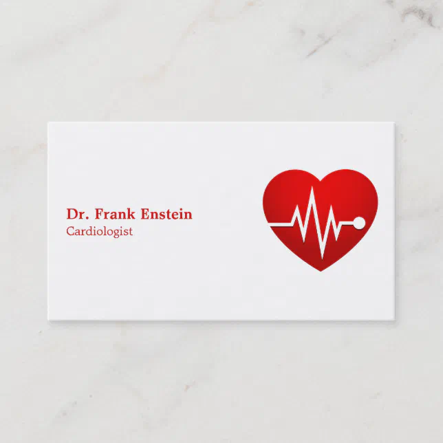 Cardiologist Business Card | Zazzle