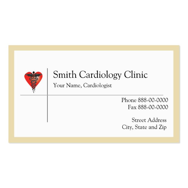 Cardiologist Business Card