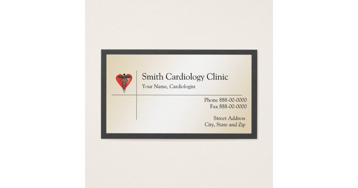 Cardiologist Business Card | Zazzle
