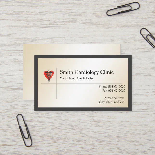 Cardiologist Business Card | Zazzle