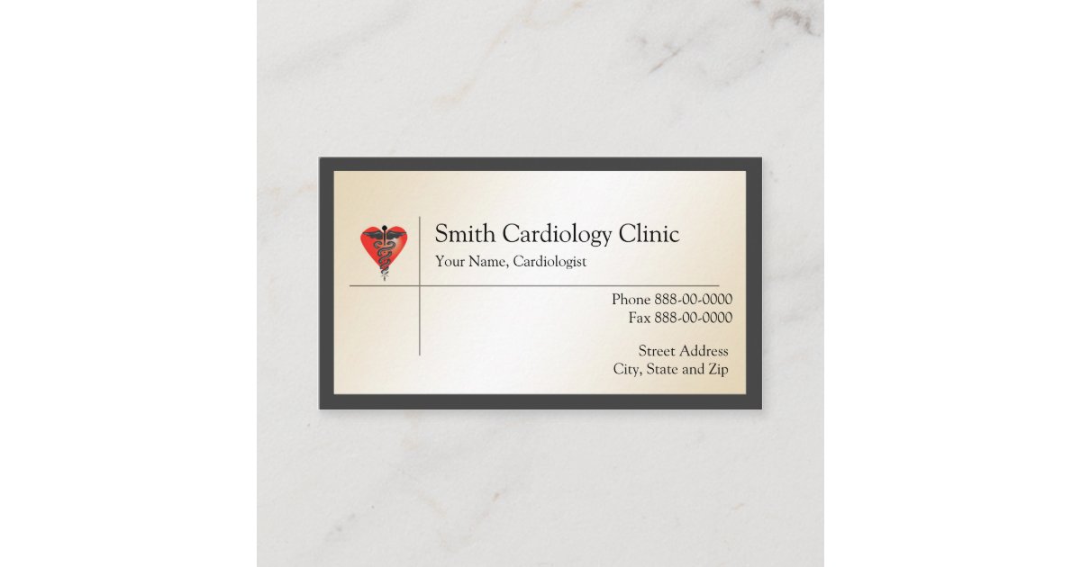 Cardiologist Business Card | Zazzle