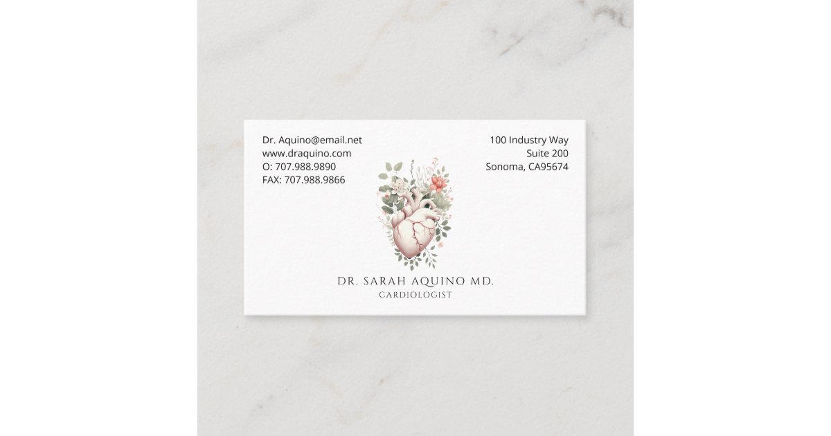 Cardiologist Business Card | Zazzle