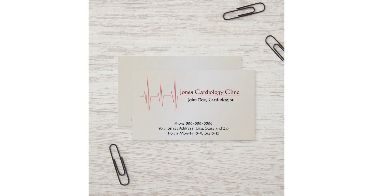 Cardiologist Business Card | Zazzle