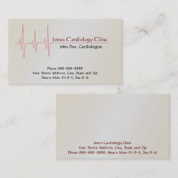 Cardiologist Business Card | Zazzle