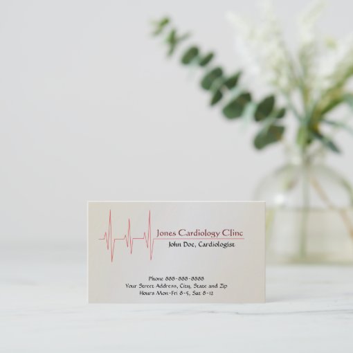 Cardiologist Business Card | Zazzle