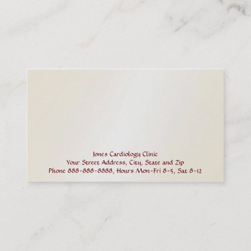 Cardiologist Business Card | Zazzle