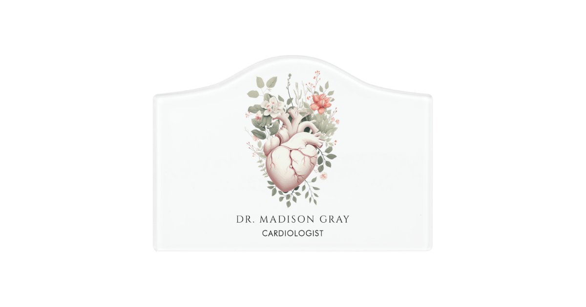 Cardiologist Doctor Door Sign | Zazzle
