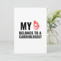 Cardiologist doctor funny heart thank you card | Zazzle