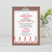 Cardiologist Doctor Graduation Party Invitation | Zazzle
