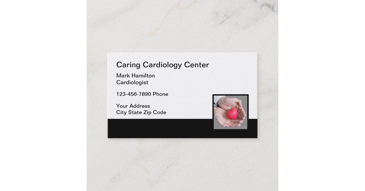 Cardiologist Heart Care Medical Business Card | Zazzle