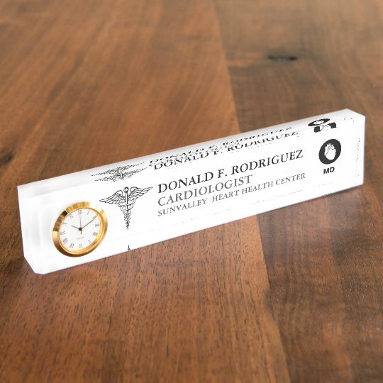 Cardiologist Personalized Desk Name Plate | Zazzle.com