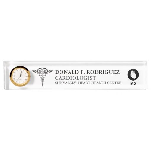 Cardiologist Personalized Desk Name Plate | Zazzle