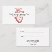 Cardiology Or Cardiologist Appointment Card | Zazzle