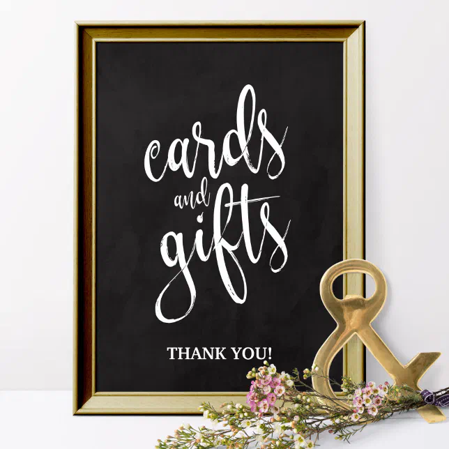 Cards and Gifts Affordable Chalkboard Sign | Zazzle