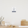 cards and gifts nautical wedding sign navy blue | Zazzle