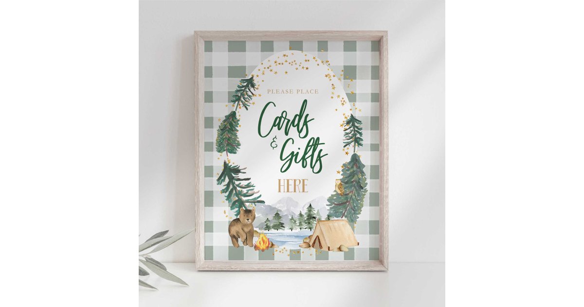 Cards and Gifts Party Sign | Zazzle