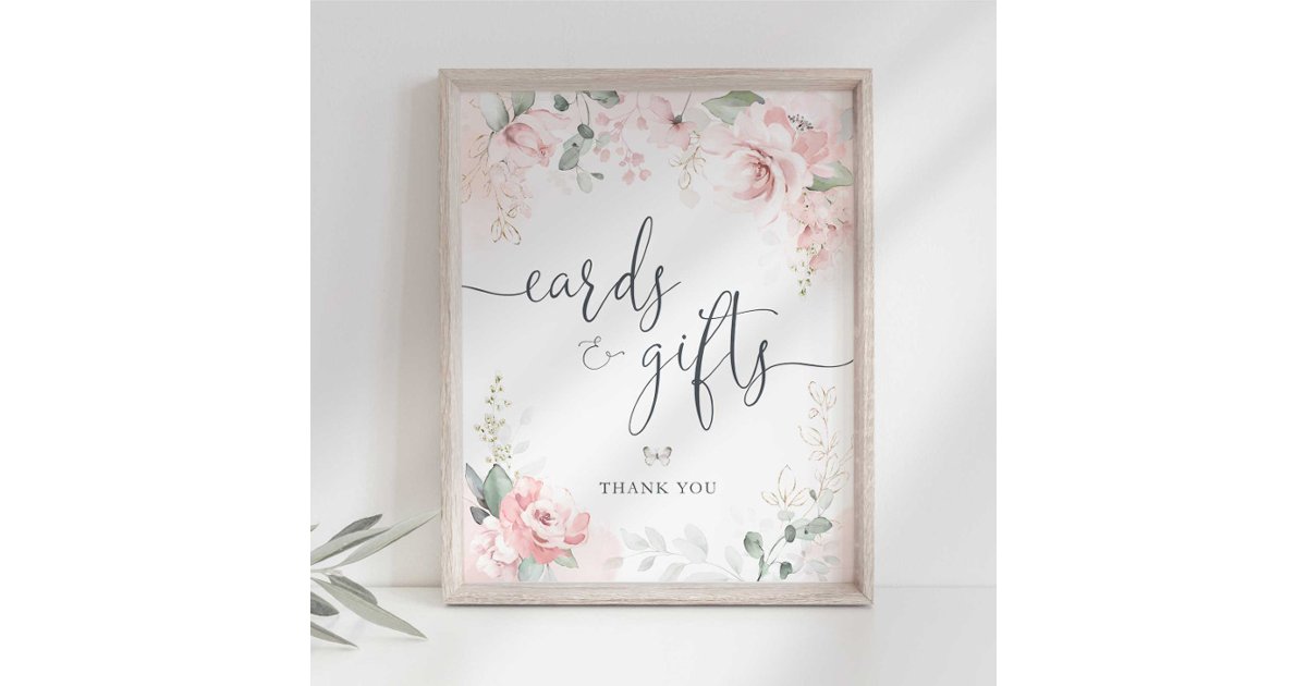 Cards and Gifts Party Sign | Zazzle