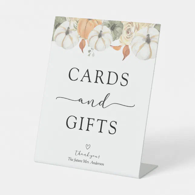 Cards and Gifts Rustic Autumn Sign | Zazzle