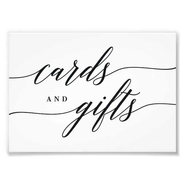 Cards Gifts Sign Choose Your Size Modern Script | Zazzle