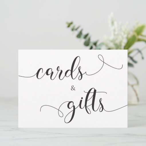 Cards & Gifts Wedding Sign Card - Calligraphy | Zazzle