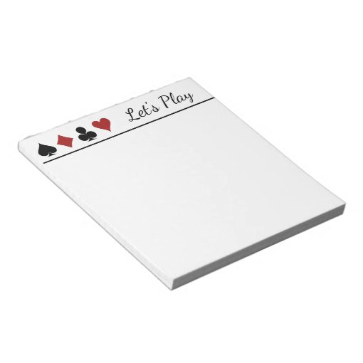 Cards Score Pad | Zazzle