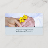 Caregiver Elderly Home Aide Business Card | Zazzle