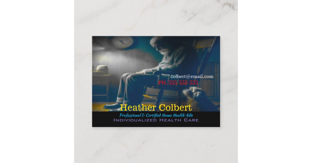 Caregiver Home HealthCare Helpers Business Card | Zazzle