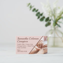 Caregiver Home Help Business Card | Zazzle